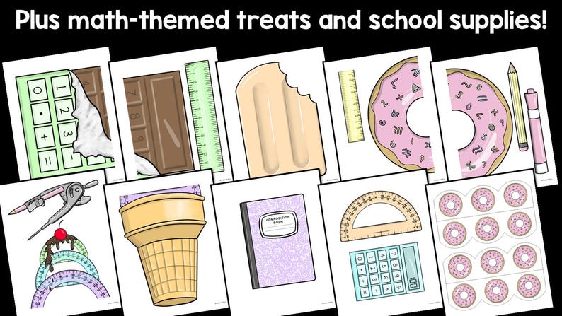 Math Bulletin Board Printable Kit, Easy DIY Print and Cut Pieces, Math ...