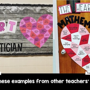 Math Bulletin Board Kit for February and Valentine's Day, Easy DIY ...