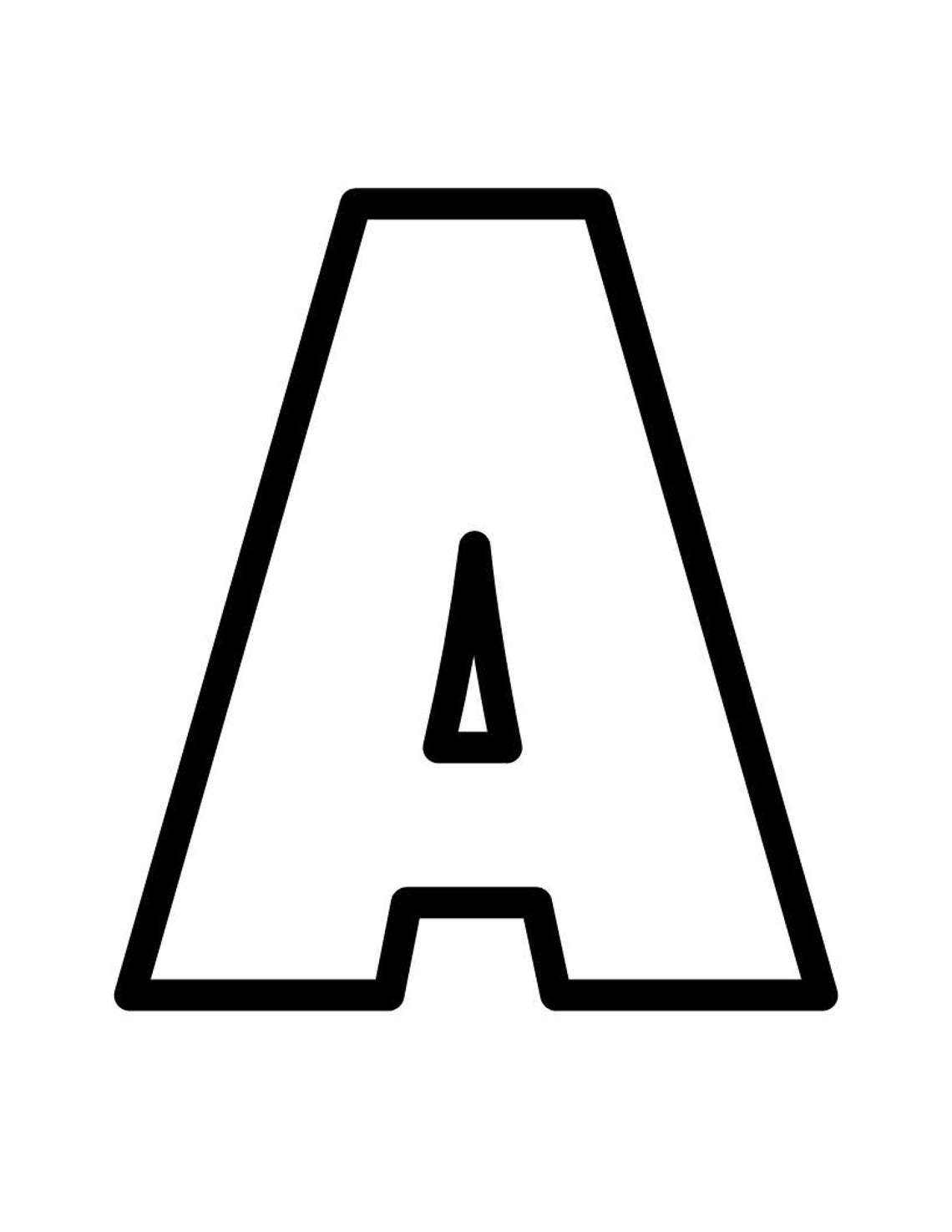 Bulletin Board Large Alphabet Letters and Numbers in Bold Black Outline ...