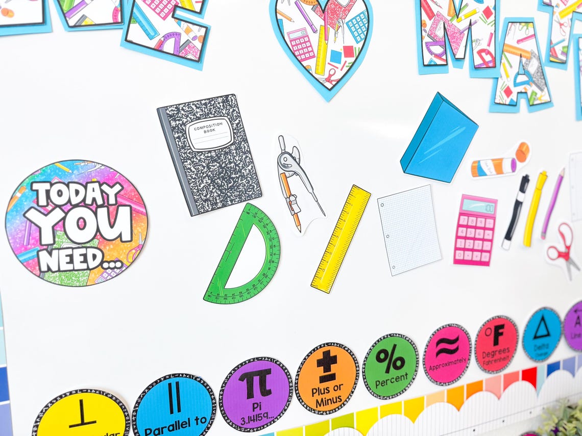 Visual Supply Cards to Show Students What You Need for Class Today in ...