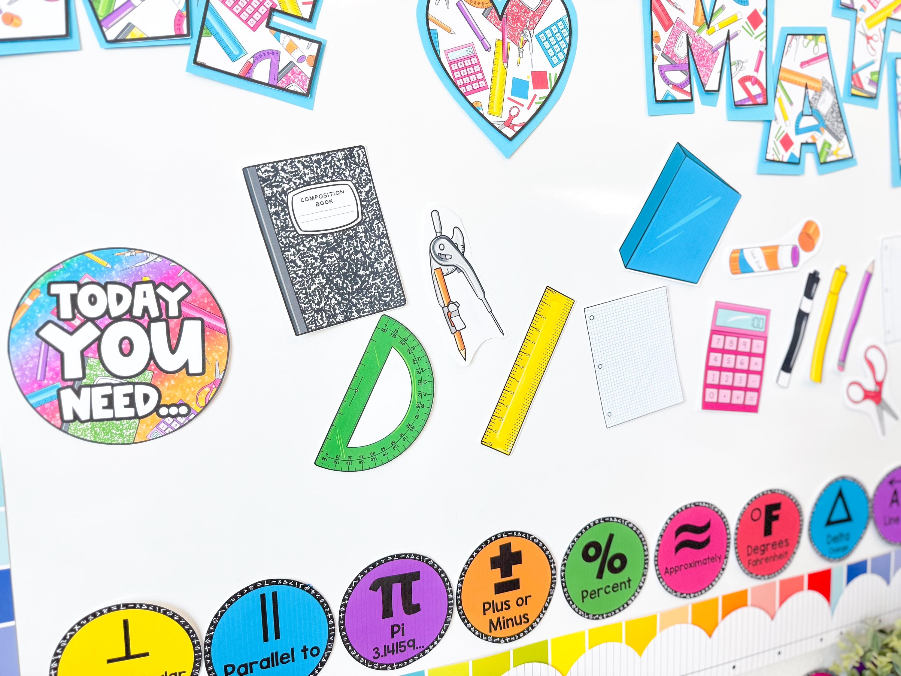 Visual Supply Cards to Show Students What You Need for Class Today in ...