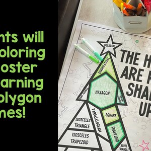 Giant Coloring Poster for Christmas Math Classroom Activity ...