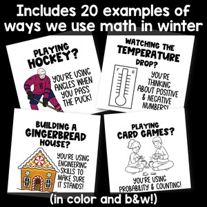Winter Bulletin Board for Math - How We Use Math Every Day, Easy DIY ...