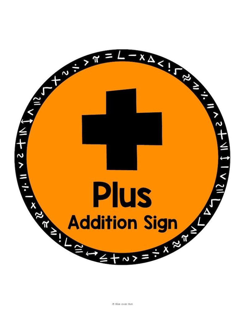 Math Symbols Bulletin Board Classroom Decorations for Elementary ...