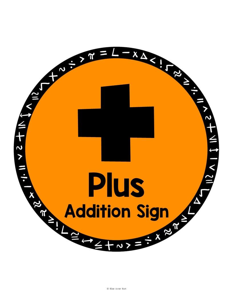 Math Symbols Bulletin Board Classroom Decorations for Elementary ...