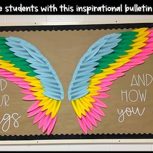 Back to School Bulletin Board Kit With Wings and Feathers Templates for ...