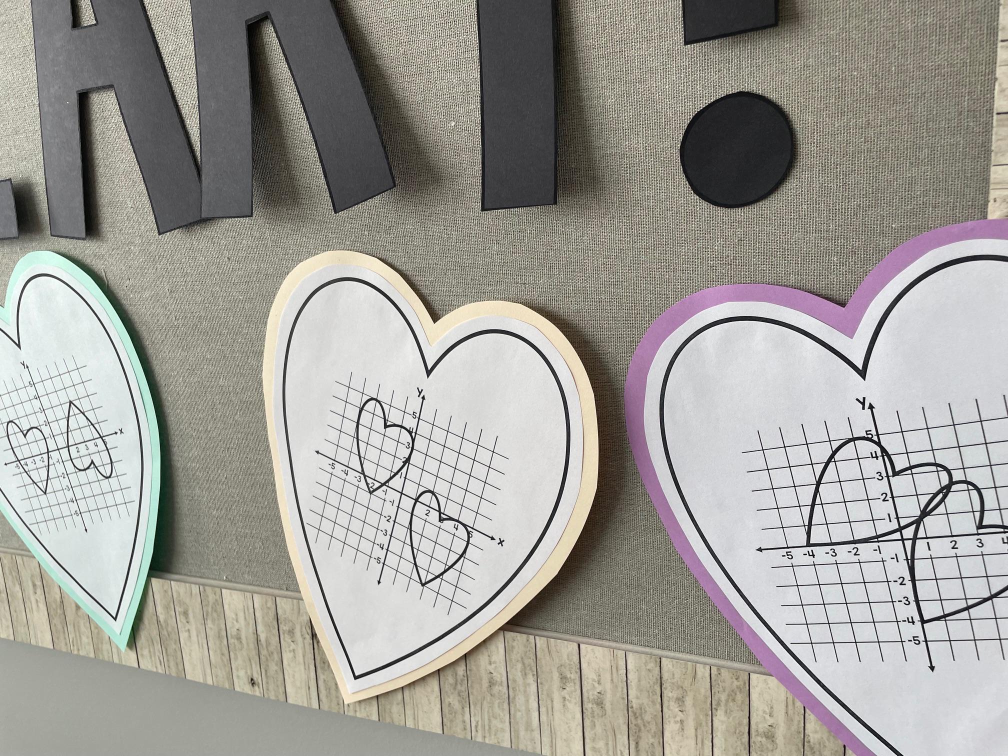 Valentine's Day Bulletin Board Kit Classroom Door Decor for Math ...