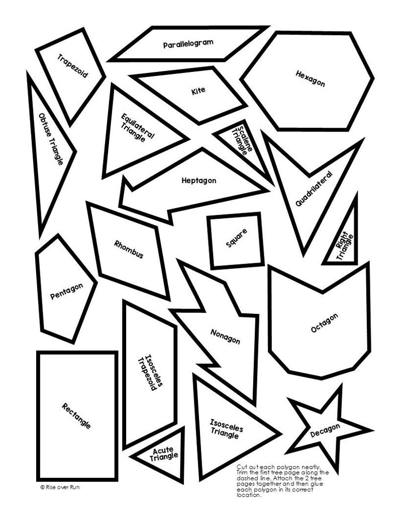 Christmas Math Craft for Elementary and Middle School Geometree ...