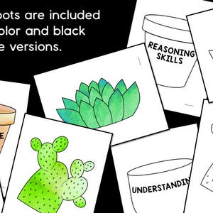 Plant Theme Bulletin Board or Classroom Door With Succulents and Cactus ...