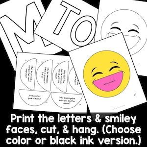 Math Bulletin Board or Classroom Door Decor With Jokes and Riddles ...