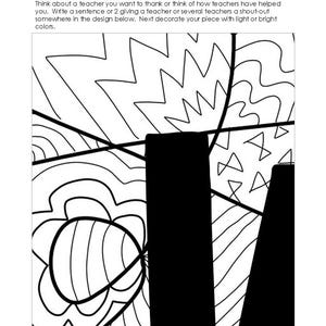 Teacher Appreciation Coloring Pages Project Collaborative Sign for ...