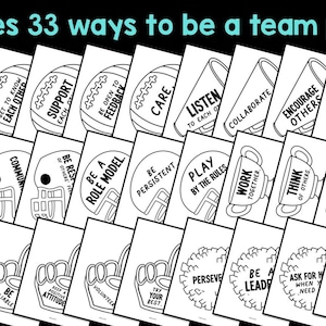 Football Bulletin Board Kit for Fall With Ways to Be a Team Player ...