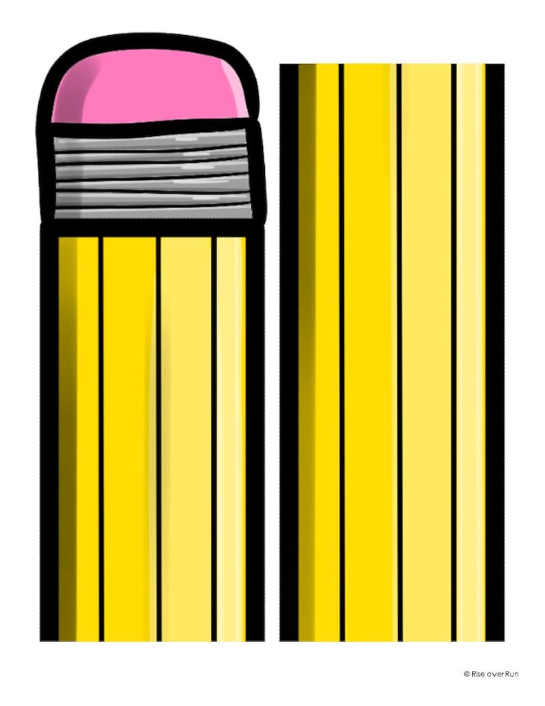 Back to School Bulletin Board Kit With Pencil, Easy DIY Print and Cut ...