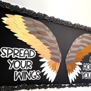 Back to School Bulletin Board Kit With Wings and Feathers Templates for ...