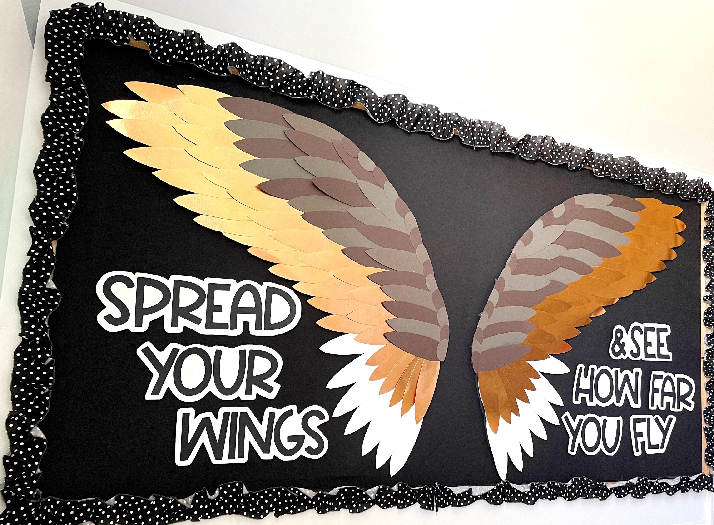 Back to School Bulletin Board Kit With Wings and Feathers Templates for ...