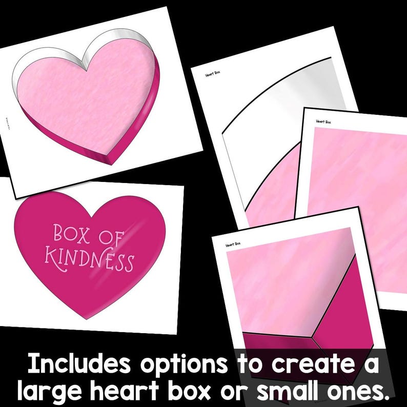 Valentine Bulletin Board Set Classroom Door Decorations Kit With Boxes ...