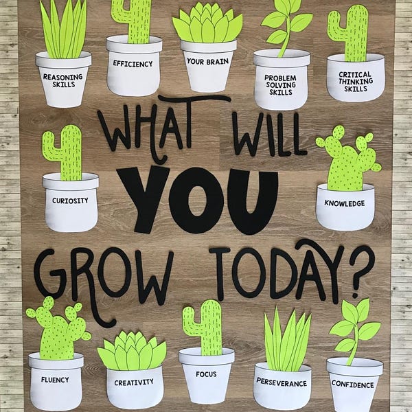 Cactus Classroom Decor - Etsy