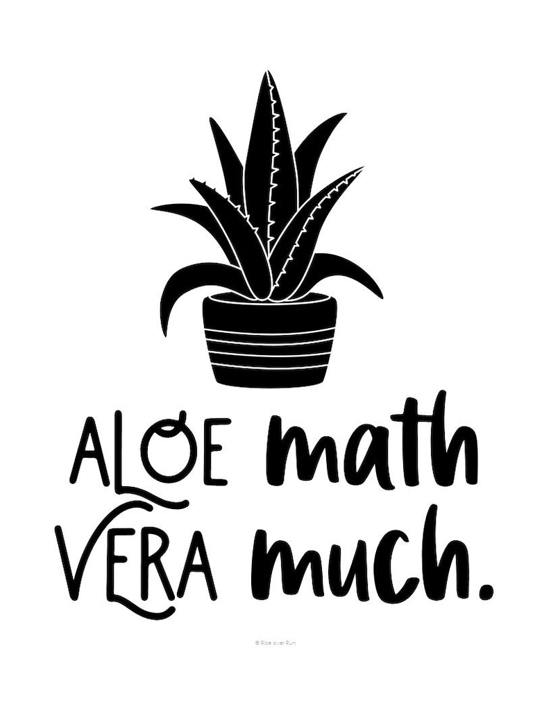 Math Classroom Posters Decorations Plant Theme With Puns for Bulletin ...