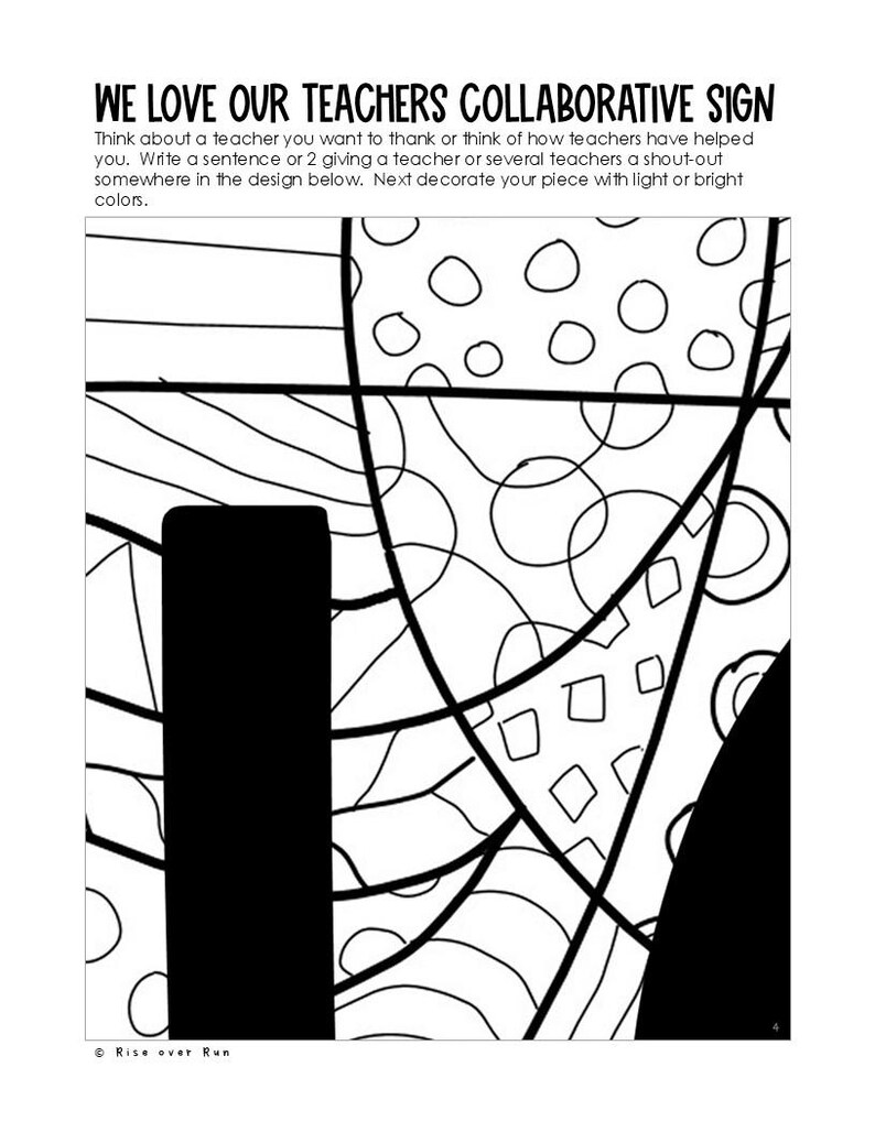 Teacher Appreciation Week Printable Coloring Pages Project ...