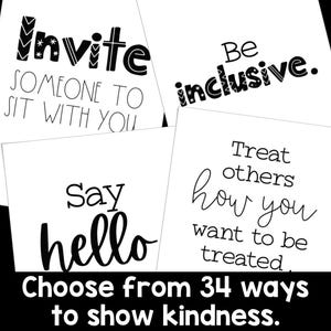 Kindness Bulletin Board Printable Kit With Ways to Show Kindness ...