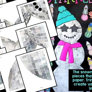 Disco Ball Snowman Winter Classroom Door Decor | It's the Season to ...