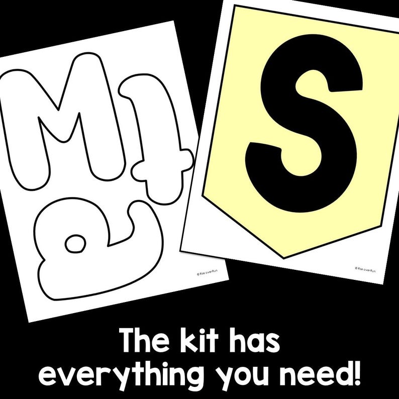 Math Bulletin Board Printable Kit, Easy DIY Print and Cut Pieces, Math ...