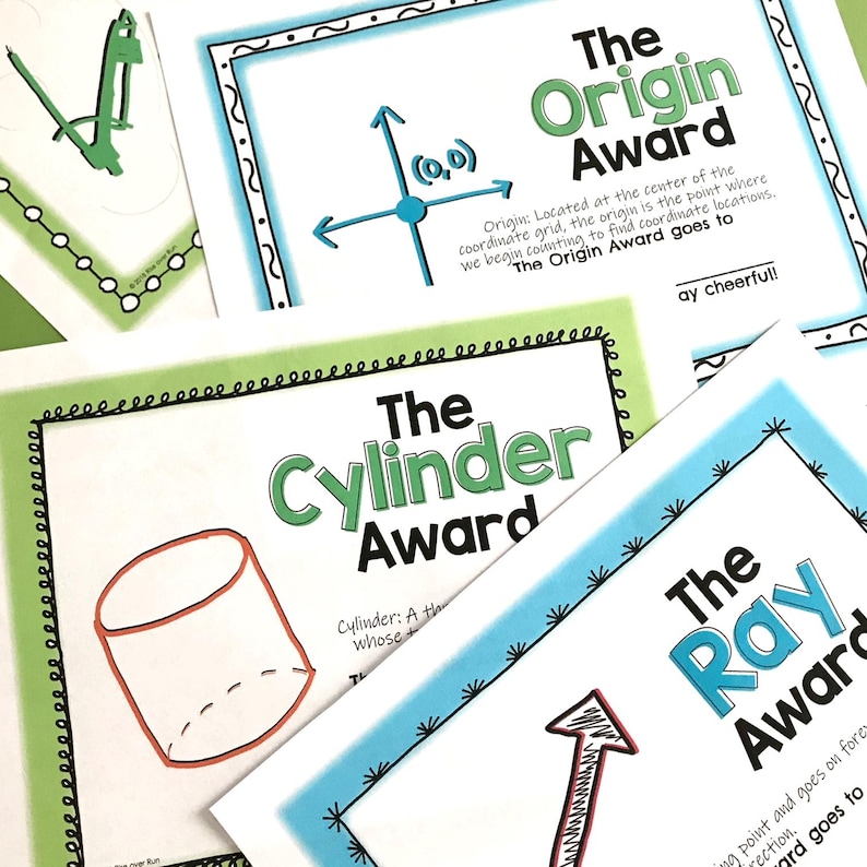 Math Award Certificates for End of the Year Gifts for Students ...