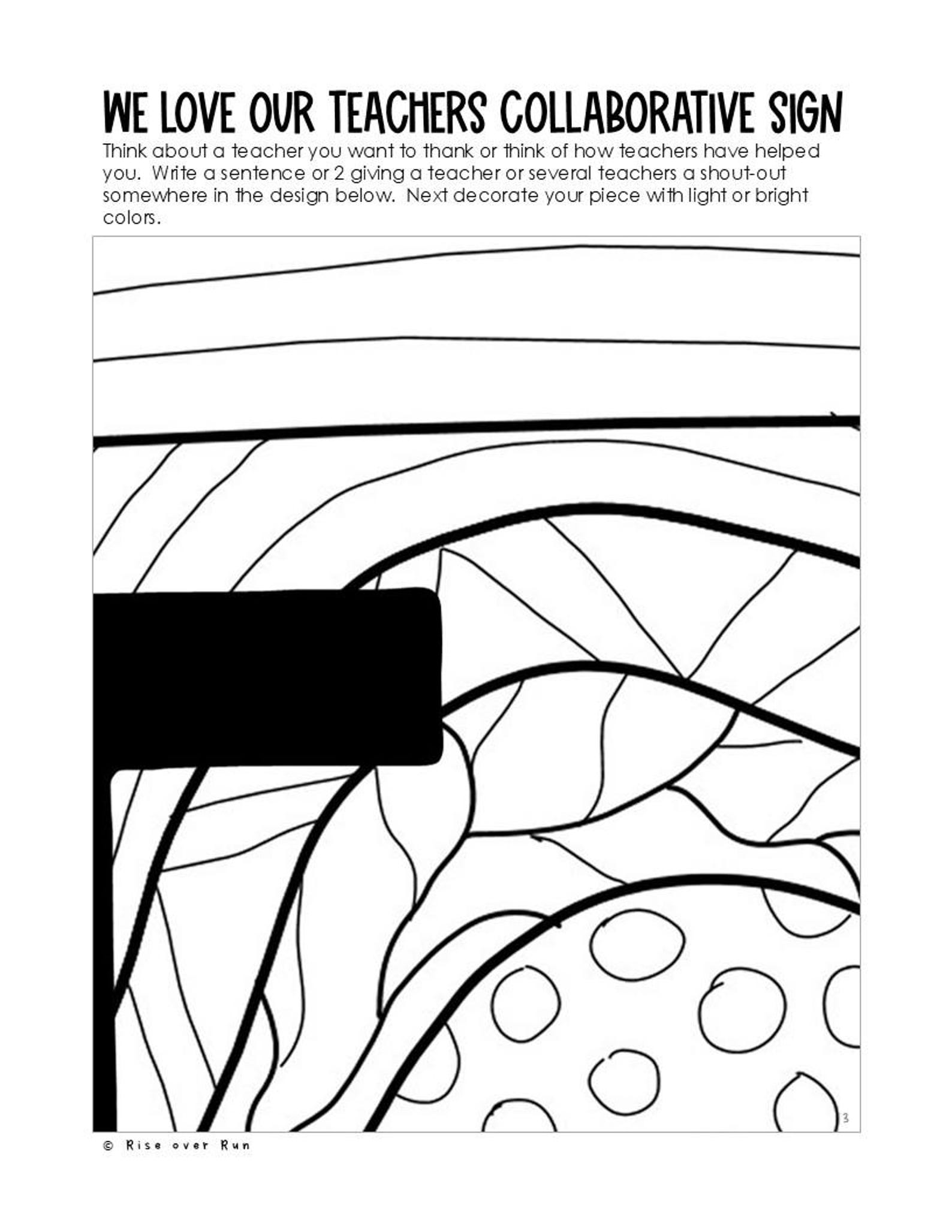 Teacher Appreciation Week Printable Coloring Pages Project ...