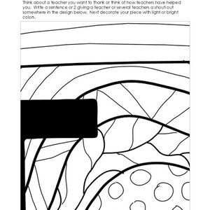 Teacher Appreciation Coloring Pages Project Collaborative Sign for ...