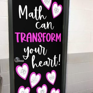 Valentine's Day Bulletin Board Kit Classroom Door Decor for Math ...