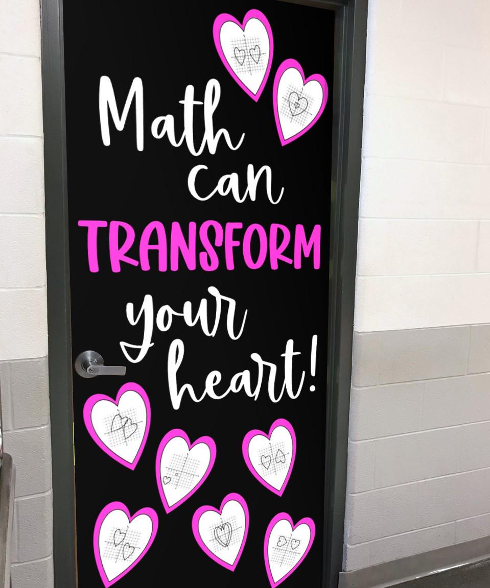 Valentine's Day Bulletin Board Kit Classroom Door Decor for Math ...