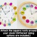 Classroom Clock Labels in Rainbow Colors for Middle or High School Math ...