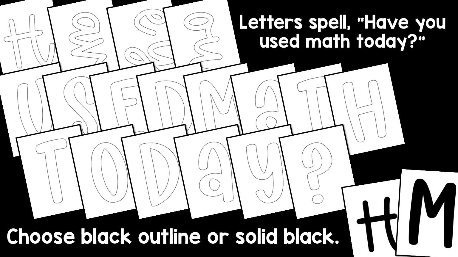 Everyday Math Bulletin Board Kit, Easy DIY Print and Cut Pieces, Have ...
