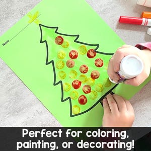 Christmas Coloring Pages Bold and Easy for Preschool and Kindergarten ...