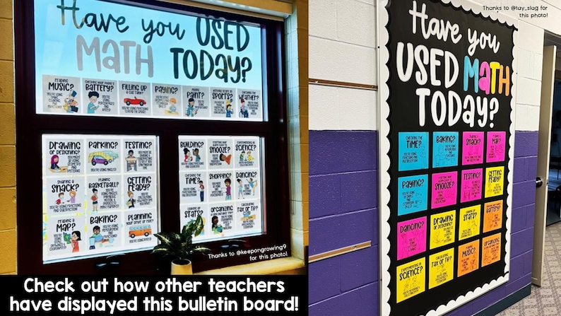 Everyday Math Bulletin Board Kit, Easy DIY Print and Cut Pieces, Have ...