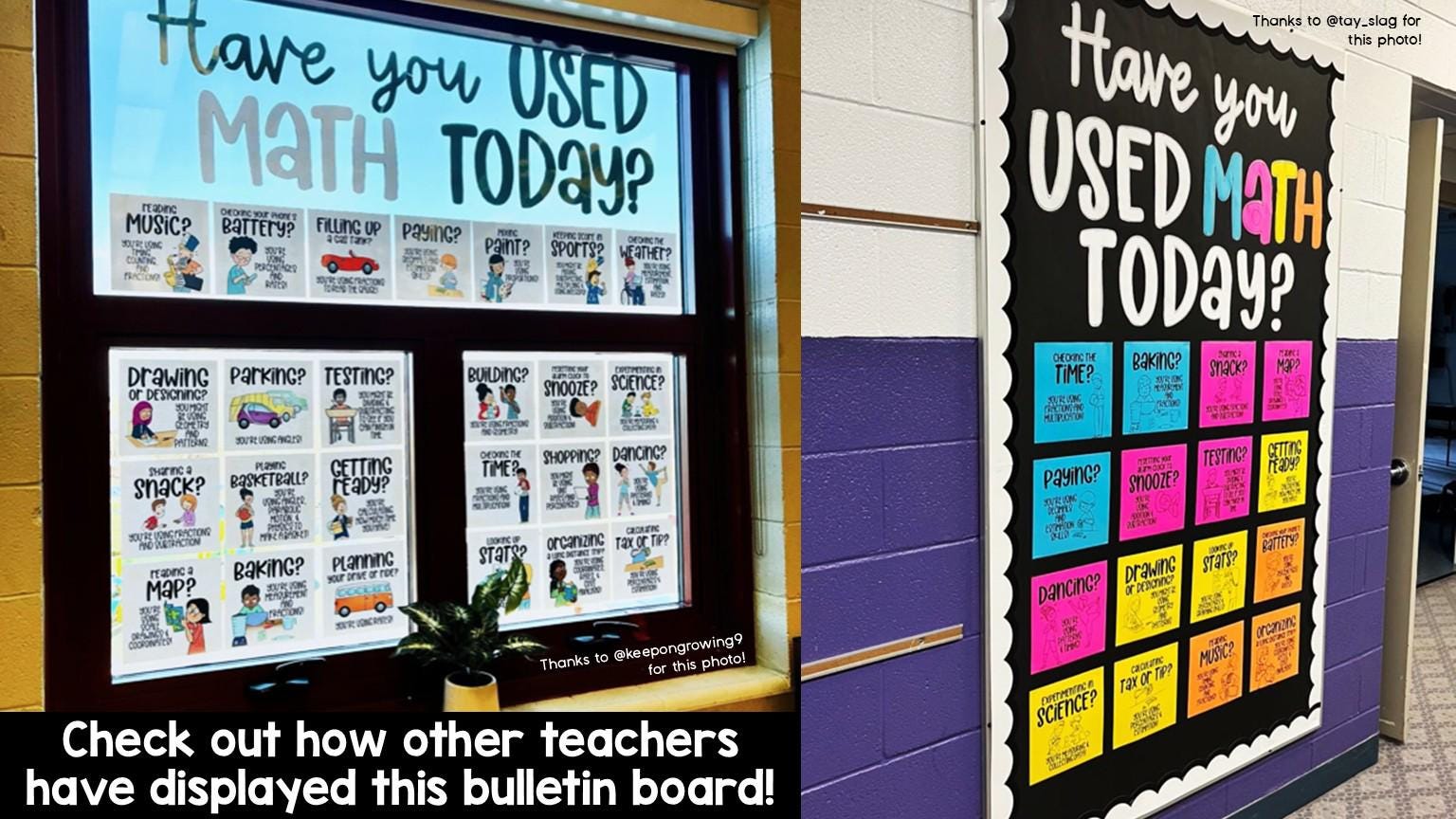 Everyday Math Bulletin Board Kit, Easy DIY Print and Cut Pieces, Have ...