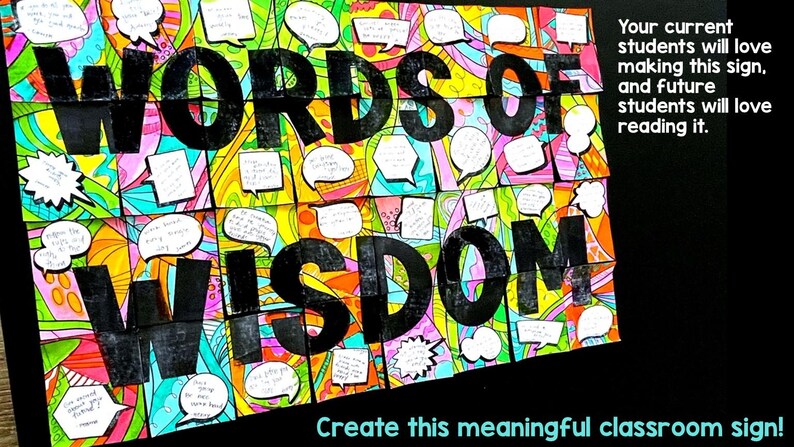 End of the School Year Classroom Banner Collaborative Coloring Sign for ...