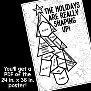 Giant Coloring Poster for Christmas Math Classroom Activity ...