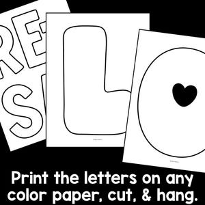 Valentine's Day Bulletin Board Set Classroom Door Decor Printable Set ...