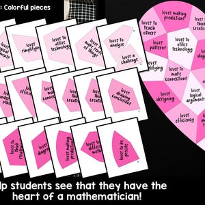 Math Bulletin Board Kit for February and Valentine's Day, Easy DIY ...