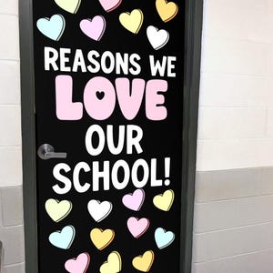 Valentine's Day Bulletin Board Set Classroom Door Decor Printable Set ...