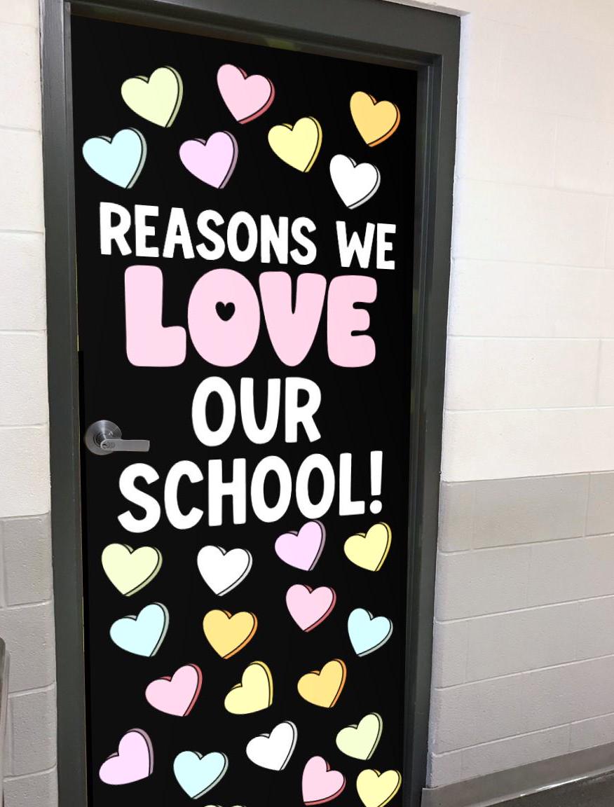 Valentine's Day Bulletin Board Set Classroom Door Decor Printable Set ...