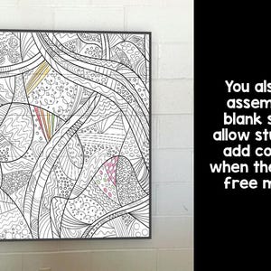 Collaborative Coloring Pages Sign Project for Kids and Students Without ...