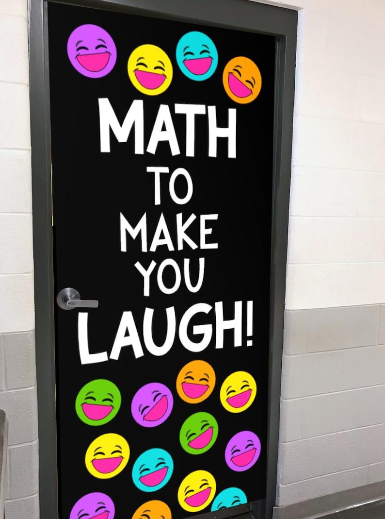 Math Bulletin Board or Classroom Door Decor With Jokes and Riddles ...