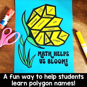 Spring Math Craft for Classroom Bulletin Board Activity in Elementary ...
