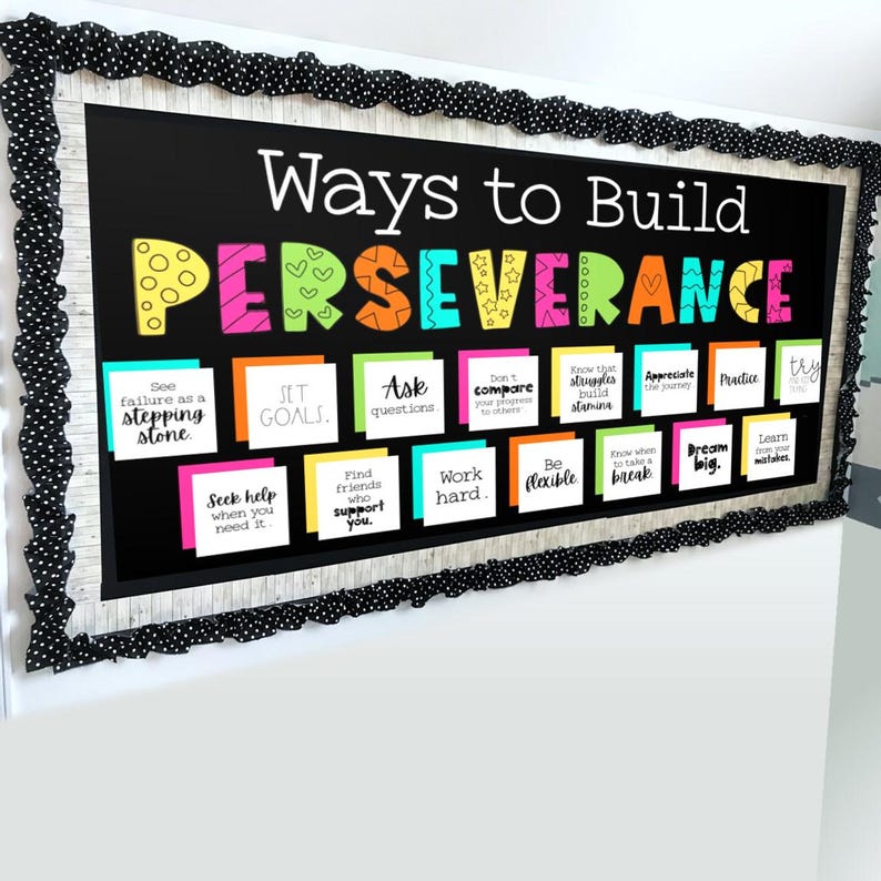 Perseverance Bulletin Board Printable Kit for End of the Year State ...