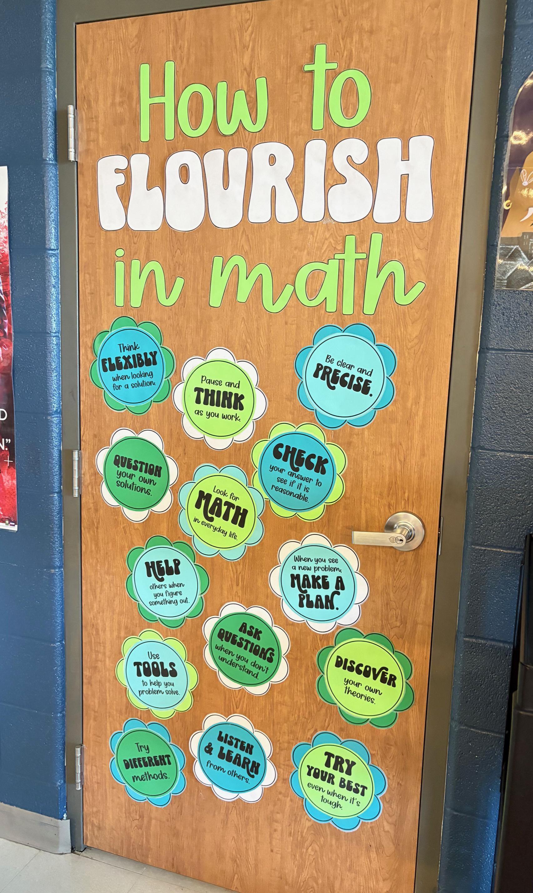 Math Classroom Door Design Decoration to Print, Cut, and Hang, How to ...