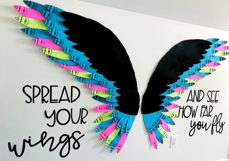 Back to School Bulletin Board Kit With Wings and Feathers Templates for ...