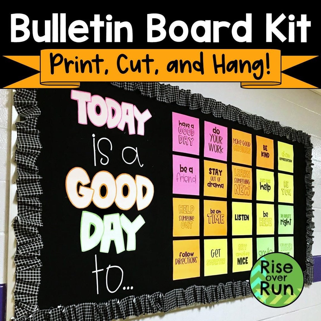 Back to School Motivational Bulletin Board Kit for School Hallway ...
