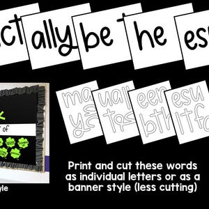 St. Patrick's Day Motivational Bulletin Board With Shamrocks What Looks ...